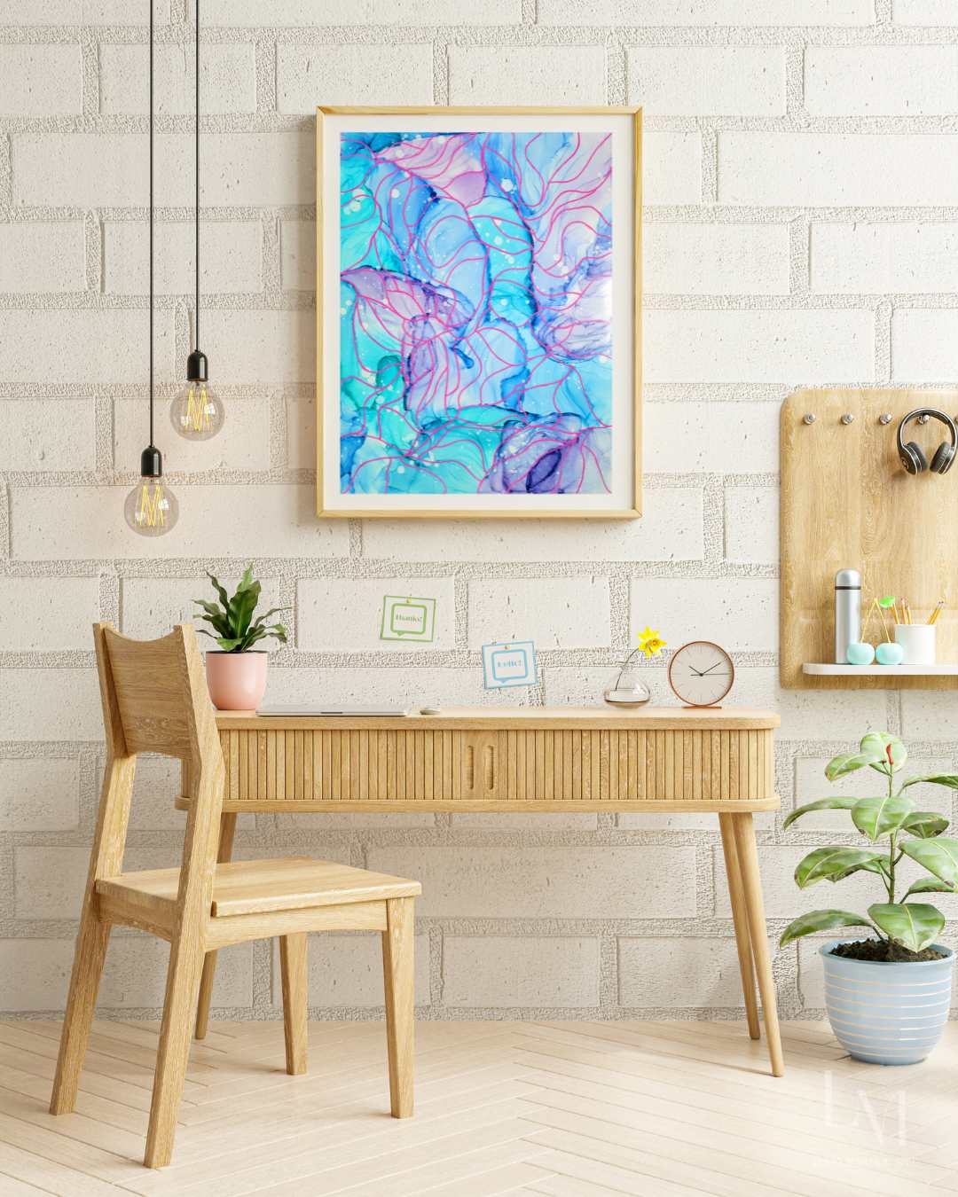 Colorful Abstract Wall Art Print - "Distant Memories" – Lucia Marmol Art