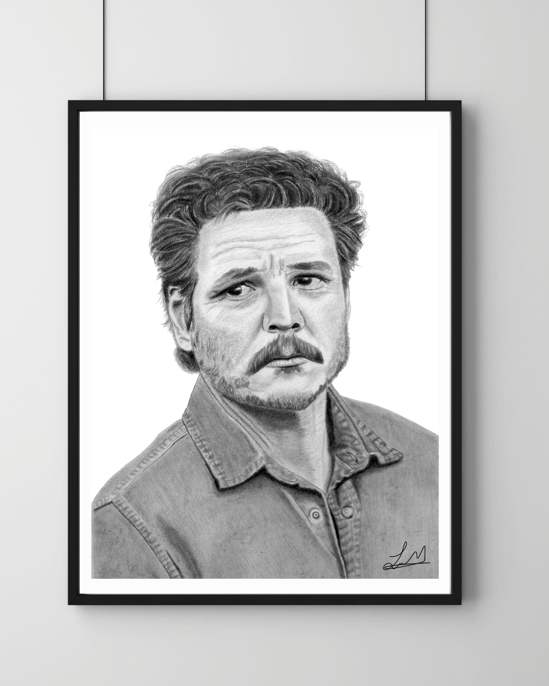 Pedro Pascal Art Print - Pedro Pascal Wall Art For Sale – Lucia Marmol Art